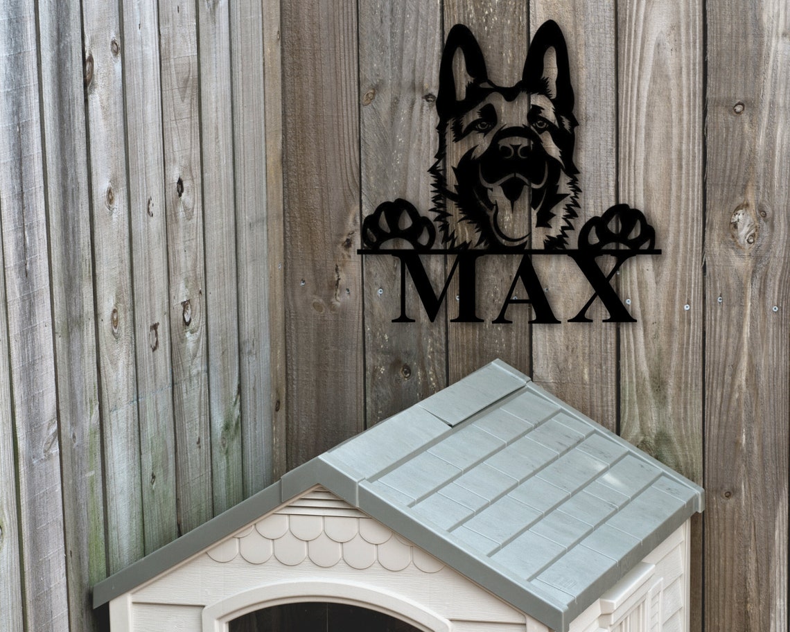 German Shepherd Dog Sign German Shepherd Metal Sign German - Etsy