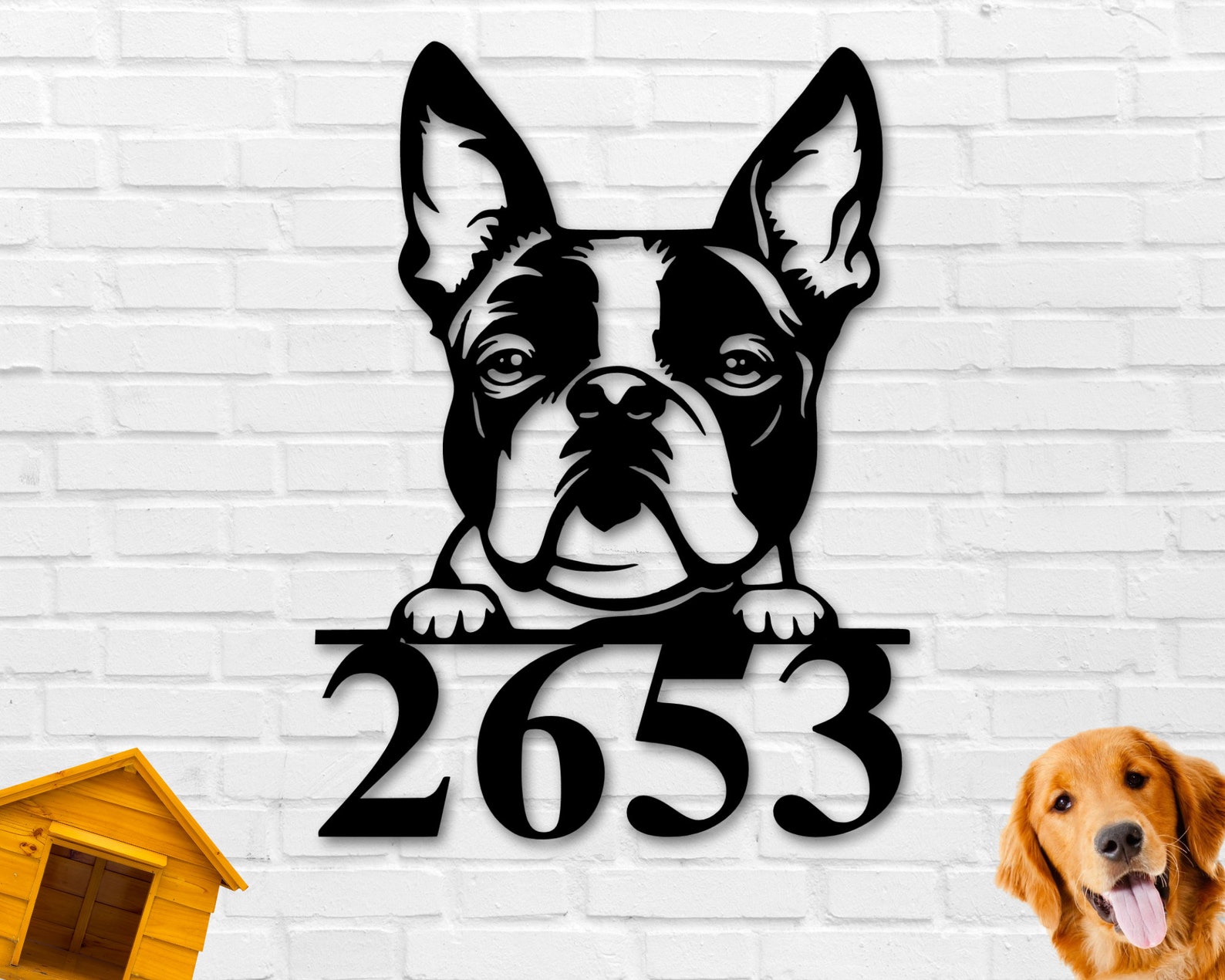 Boston Terrier Dog Sign Boston Terrier Metal Sign Boston - Etsy