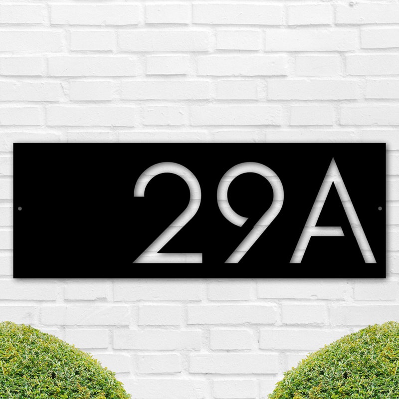 Door Numbers on Plaque - Etsy