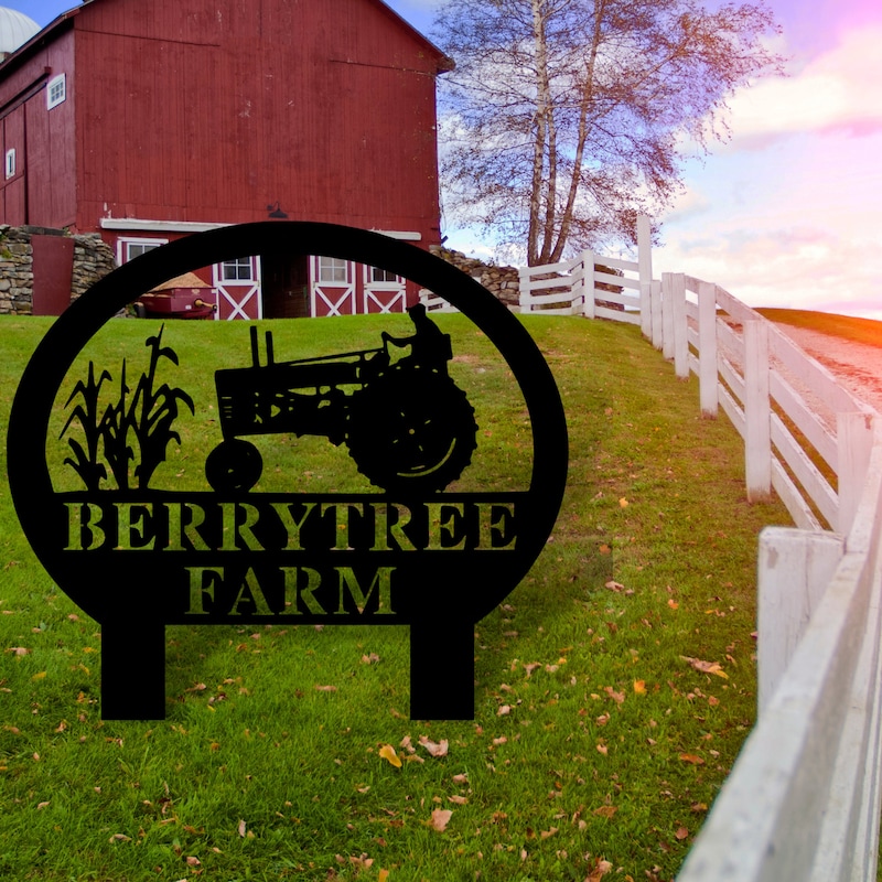 Custom Farm Sign - Etsy