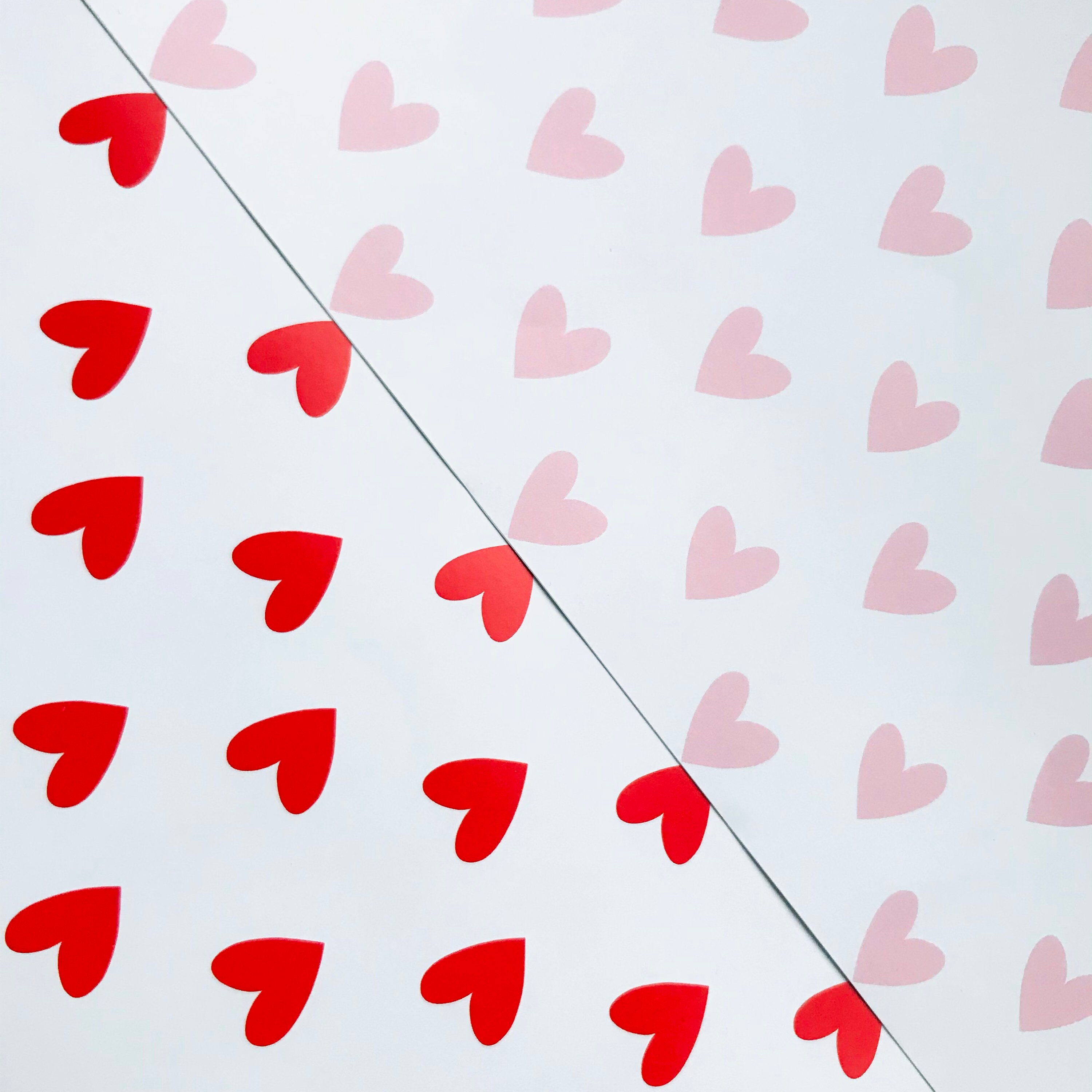 Red Love Hearts Wrapping Paper Luxury 115gsm Single Sheet - Etsy Canada