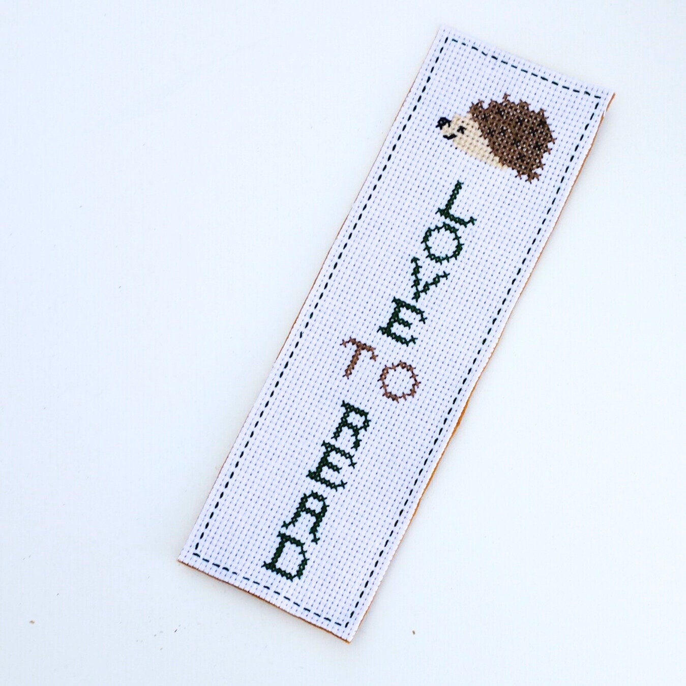 Hedgehog Bookmark, Autumn Bookmark, Embroidered Bookmark, Hedgehog Gift ...
