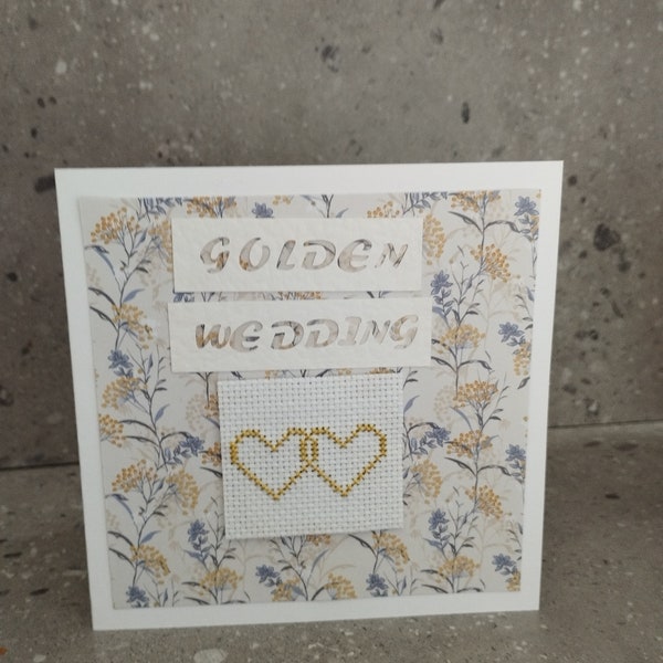 Golden Wedding Cards - Etsy UK