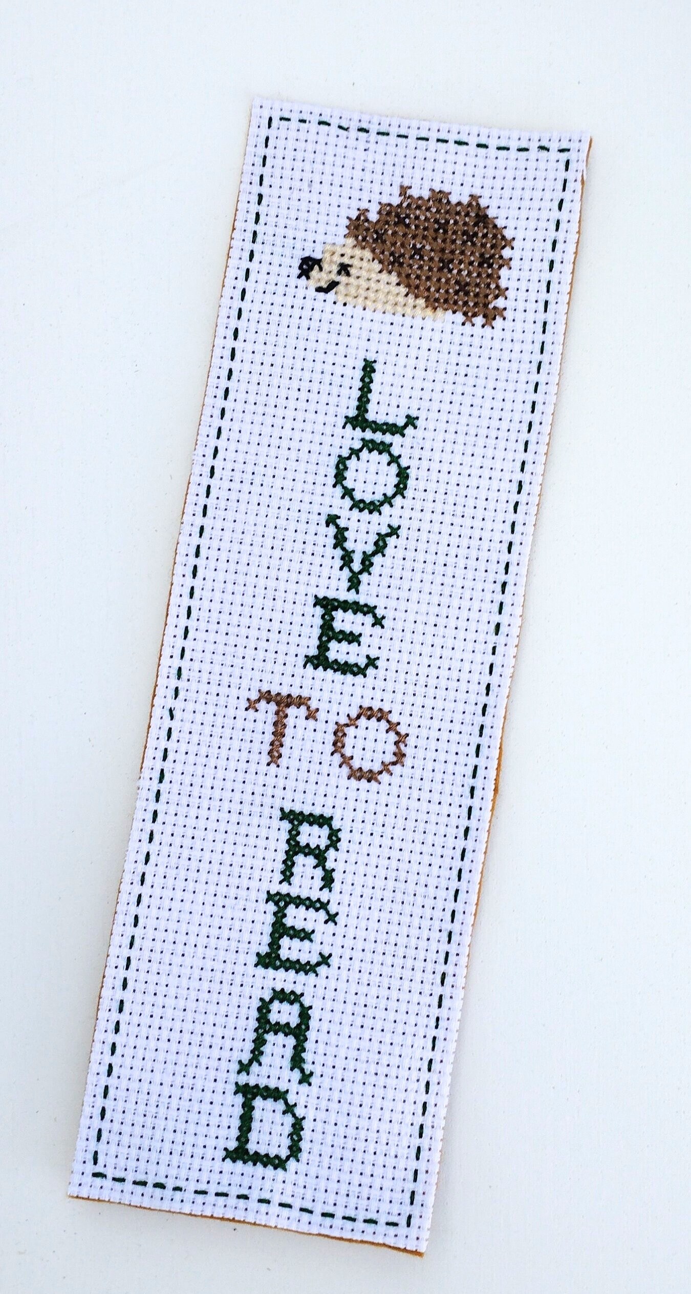 Hedgehog Bookmark, Autumn Bookmark, Embroidered Bookmark, Hedgehog Gift ...