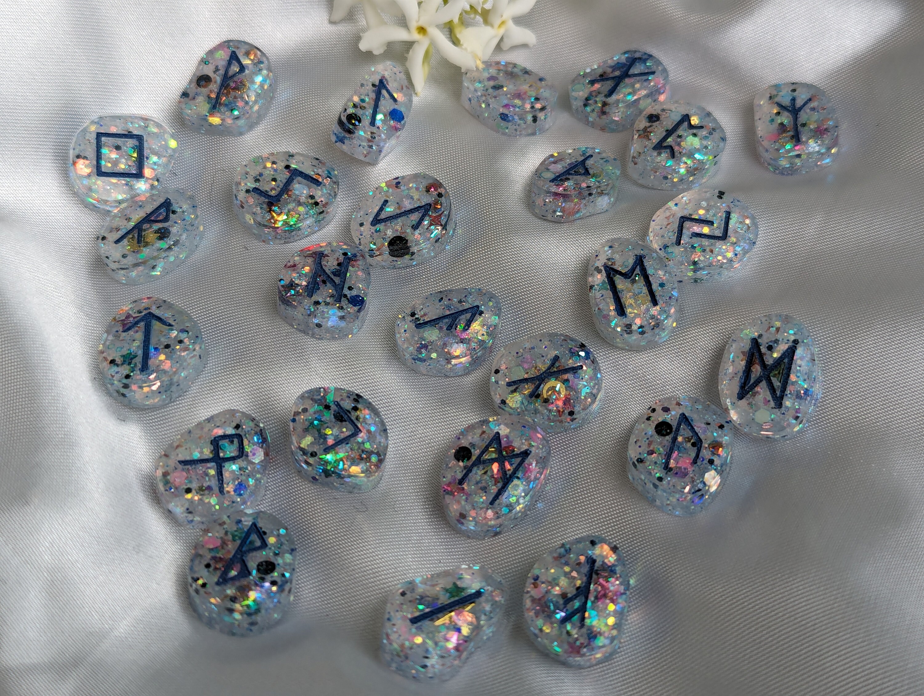 Elder Futhark Rune Stones Prismatic Frost - Etsy