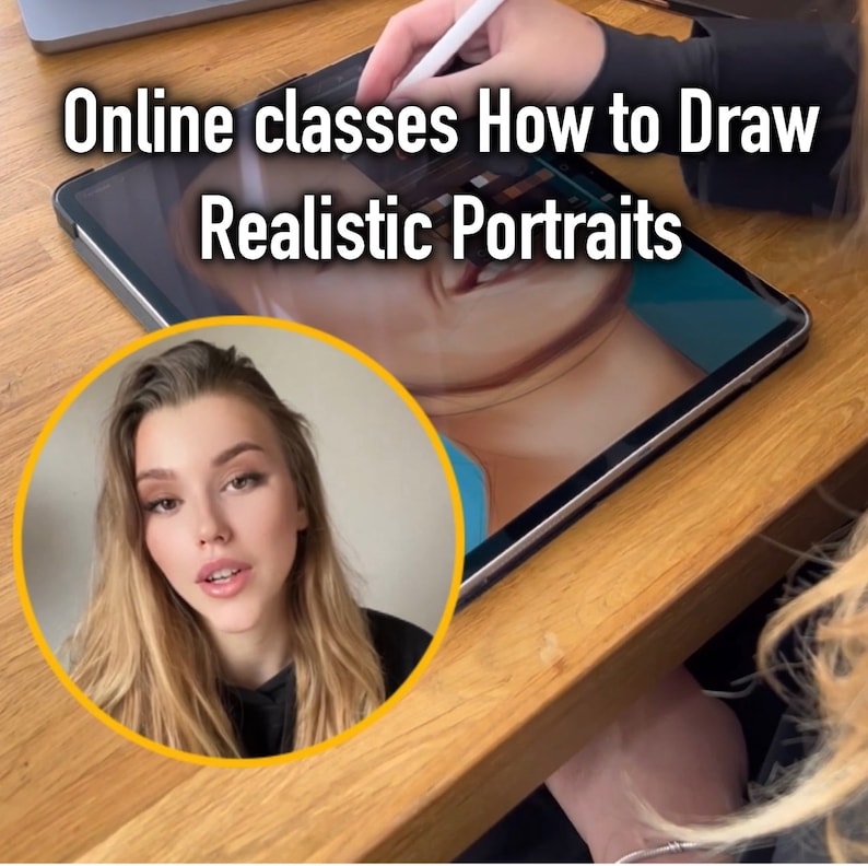 Online Classes How to Draw Realistic Portraits basic - Etsy