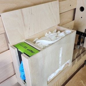 DIY Glove / Shop Rag Dispenser - Digital Build Plans / French Cleat ...