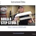 DIY Step Stool - Digital Build Plans / Beginner Woodworking - Etsy