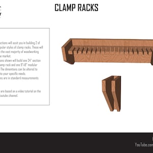 DIY French Cleat Clamp Rack Bundle - Digital Build Plans / Woodworking ...