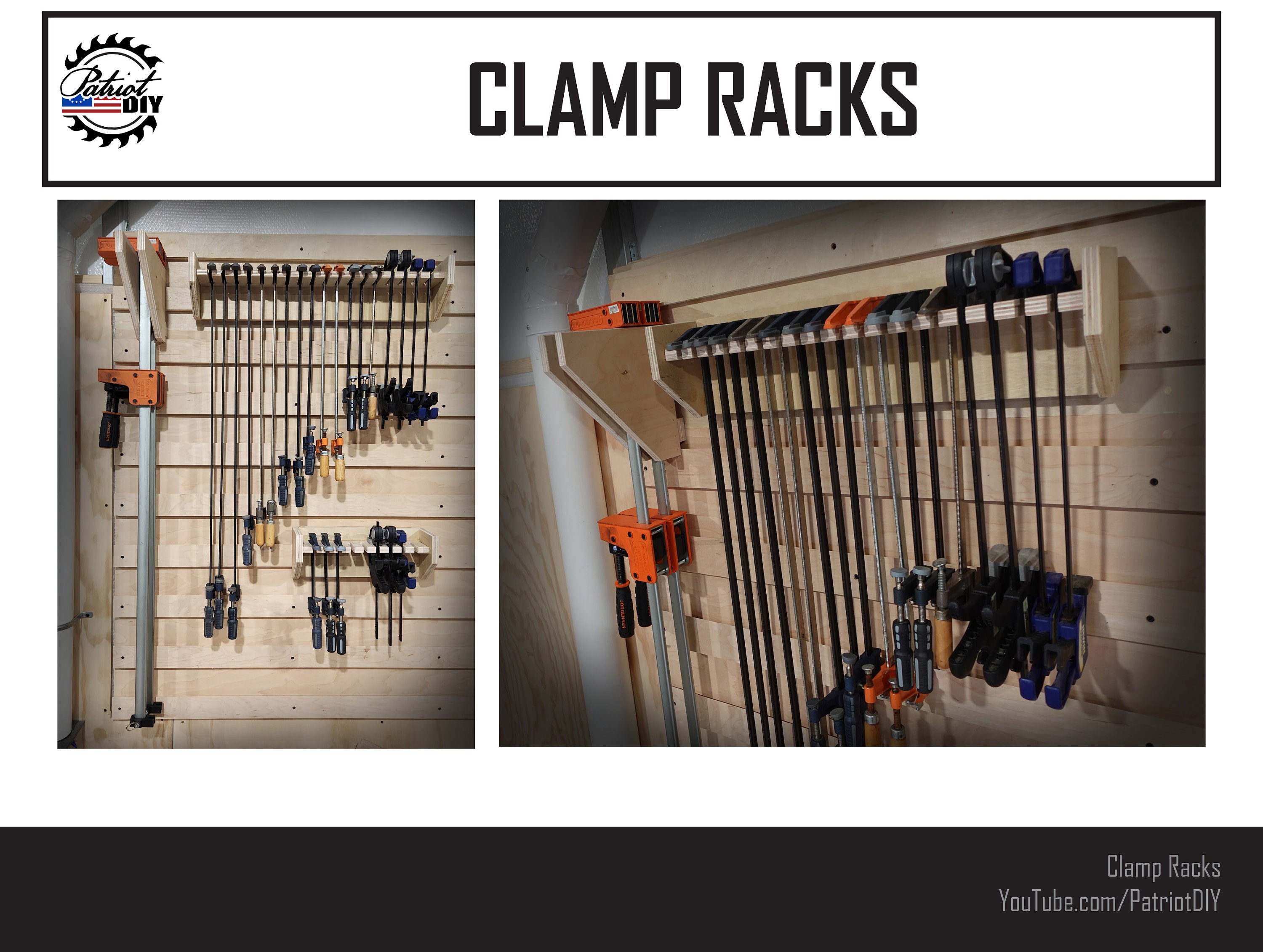 DIY French Cleat Clamp Rack Bundle Digital Build Plans / - Etsy