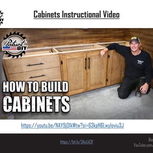 DIY Base Cabinets - Digtial Build Plans / How to Build Cabinets ...