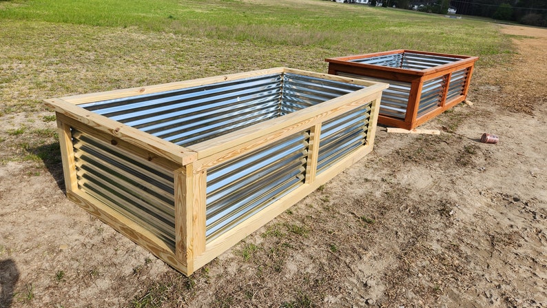 DIY Wood/metal Raised Garden Bed Digital Build Plans - Etsy