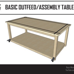 Basic Table Saw Outfeed / Assembly Table / Workbench - Digital Build ...
