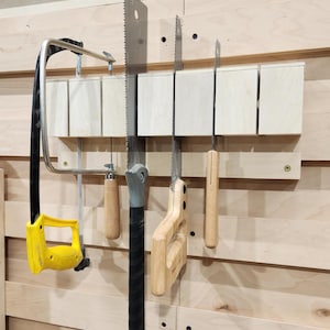 Hand Saw Holder - Digital Build Plans / French Cleat Tool Holder / Shop ...