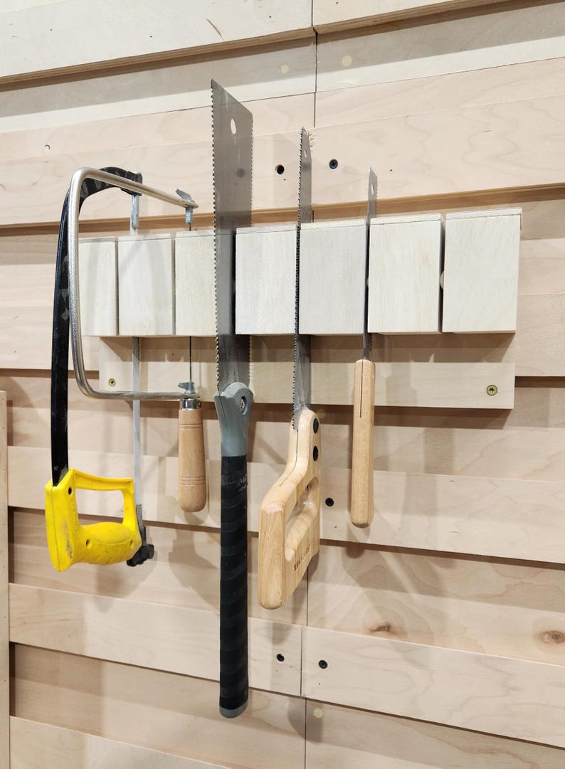 Hand Saw Holder - Digital Build Plans / French Cleat Tool Holder / Shop ...