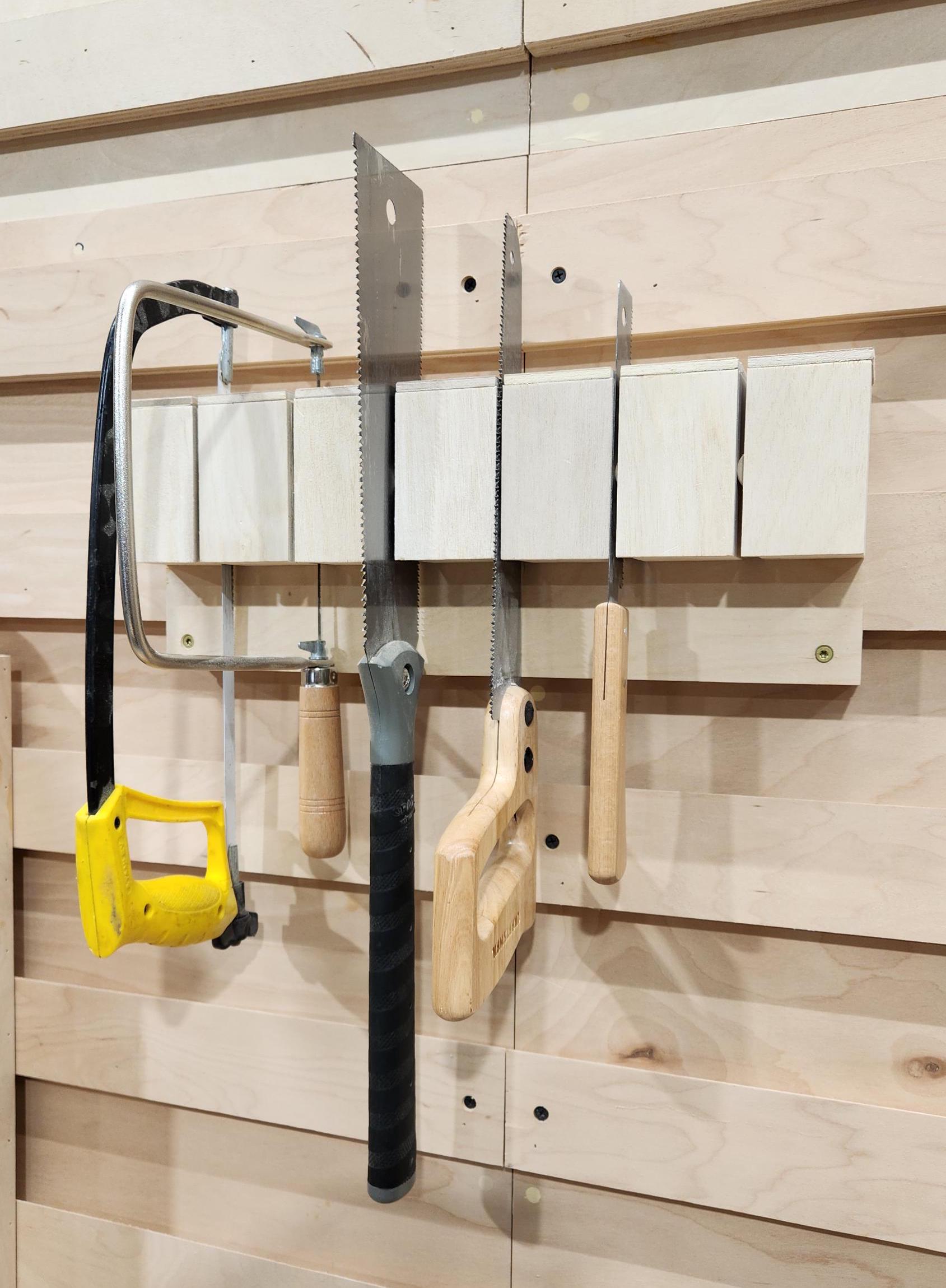Hand Saw Holder - Digital Build Plans / French Cleat Tool Holder / Shop ...