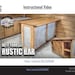 Diy Rustic Bar - DIGITAL BUILD PLANS / Man Cave / Outdoor Bar ...