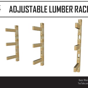 DIY Adjustable Lumber Rack - Digital Build Plans / Woodworking - Etsy