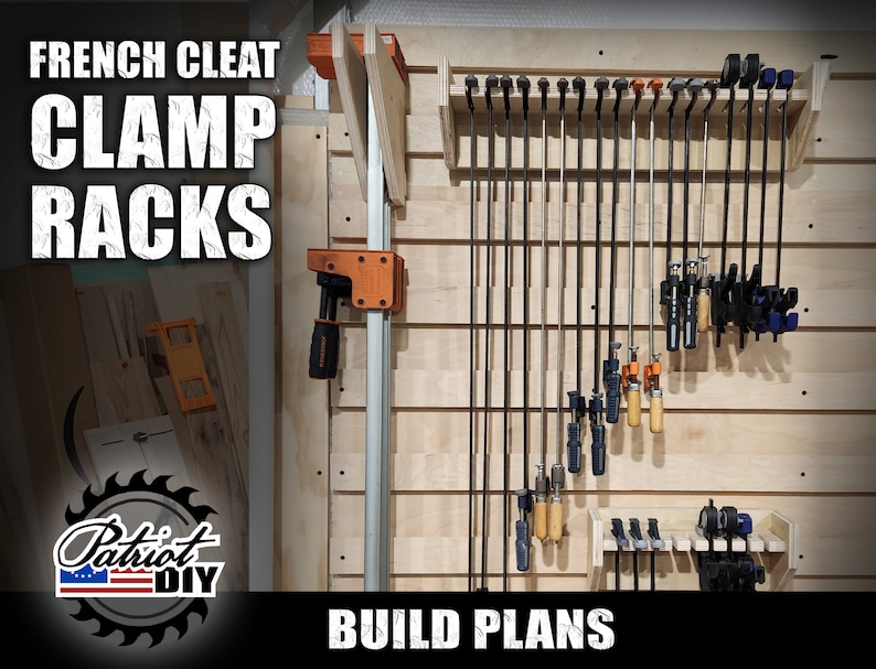 DIY French Cleat Clamp Rack Bundle Digital Build Plans / - Etsy