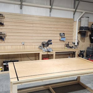 Basic Table Saw Outfeed / Assembly Table / Workbench - Digital Build Plans / DIY Woodworking - Etsy