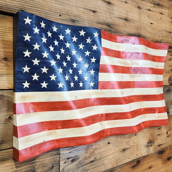 Wooden Flag - Etsy