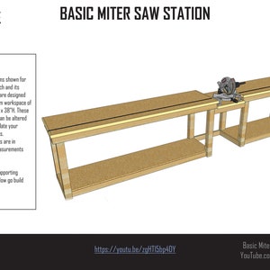 Basic Workbench BUNDLE! / Table Saw Outfeed Assembly Table / Miter Saw Station / Basic Workbench ...