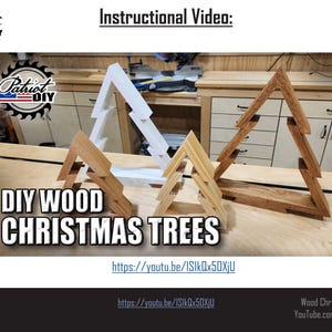 Wood Christmas Trees - DIGITAL BUILD PLANS / Christmas Decor / Holiday ...
