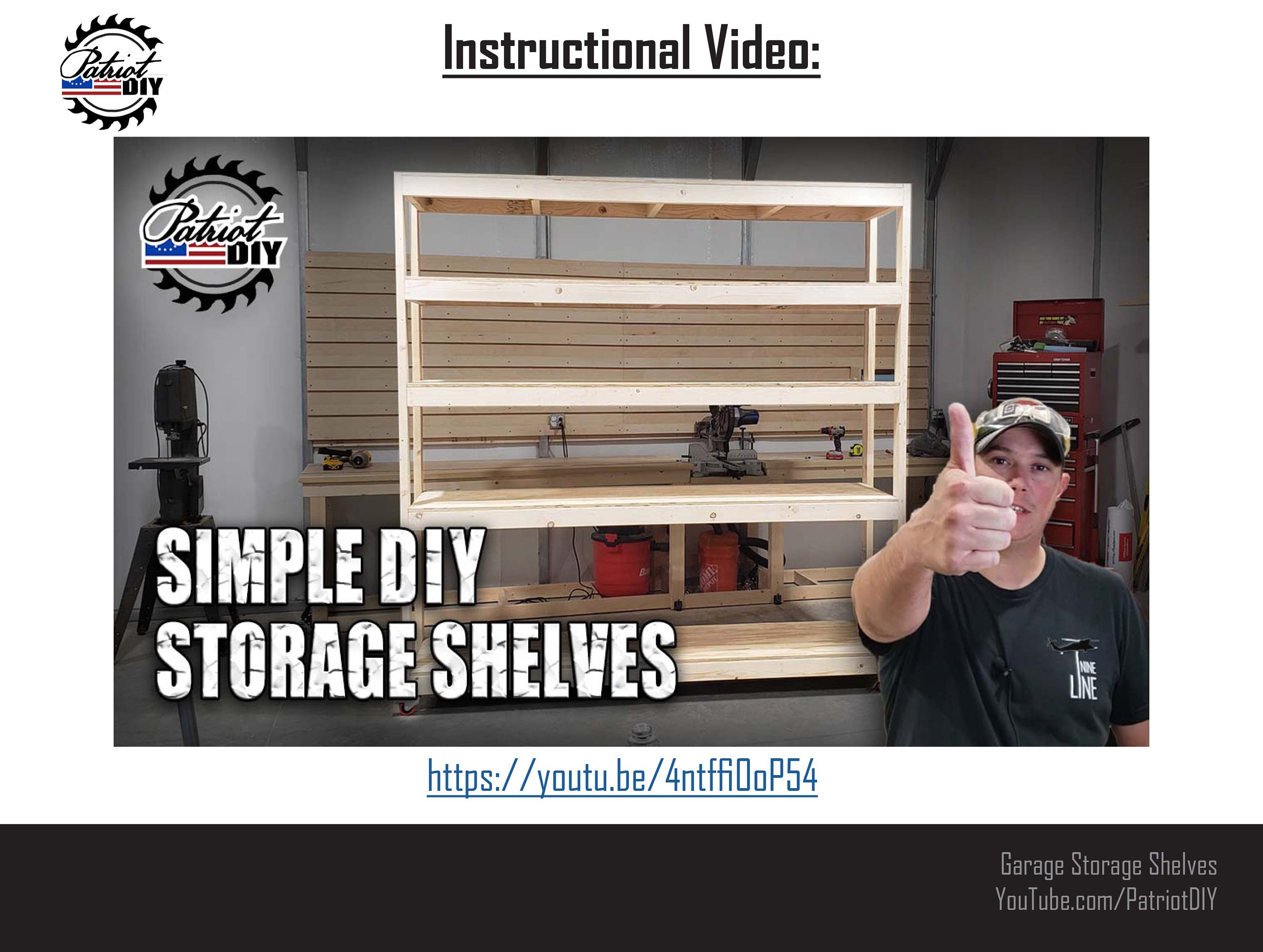 DIY Mobile Garage Storage Shelves - Build Plans / Woodworking - Etsy