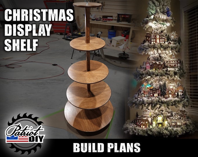 Rotating Christmas Tree Village Display - Etsy