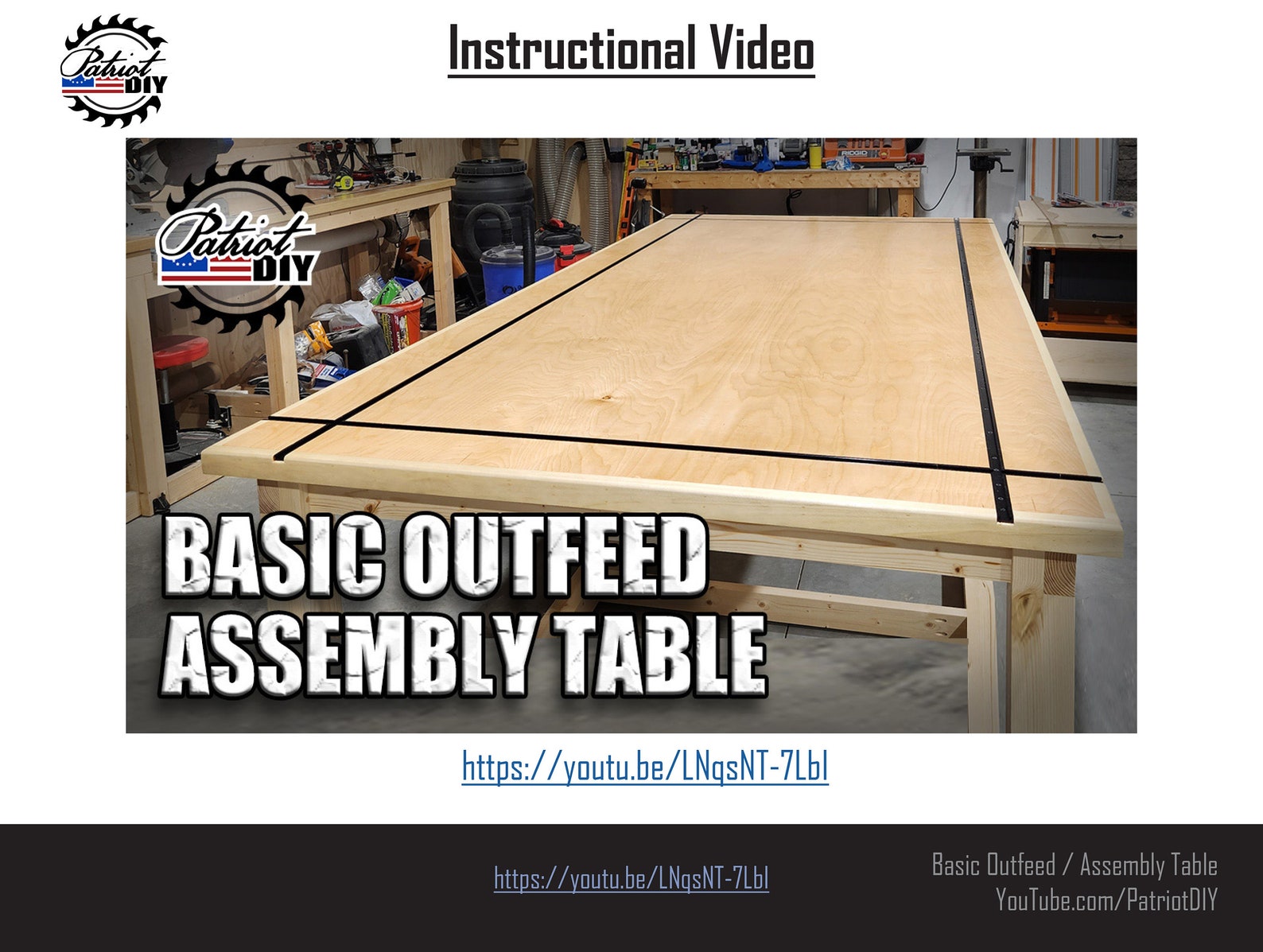 Basic Table Saw Outfeed / Assembly Table / Workbench - Digital Build Plans / DIY Woodworking - Etsy