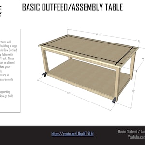 Basic Table Saw Outfeed / Assembly Table / Workbench - Digital Build ...