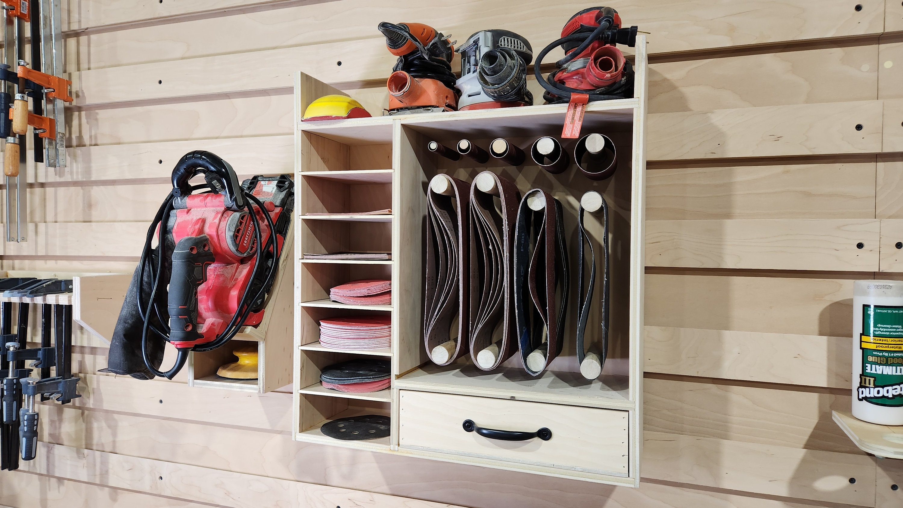 Sanding Cabinet - Digital Build Plans / Sandpaper Storage / French ...