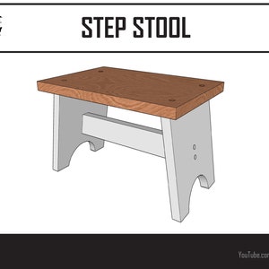 DIY Step Stool - Digital Build Plans / Beginner Woodworking - Etsy
