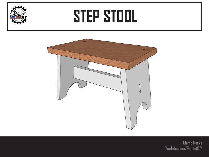 DIY Step Stool - Digital Build Plans / Beginner Woodworking - Etsy