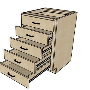 DIY Base Cabinets - Digtial Build Plans / How to Build Cabinets ...