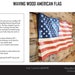 DIY Waving Wood American Flag - Digital Build Plans / Woodworking / How ...