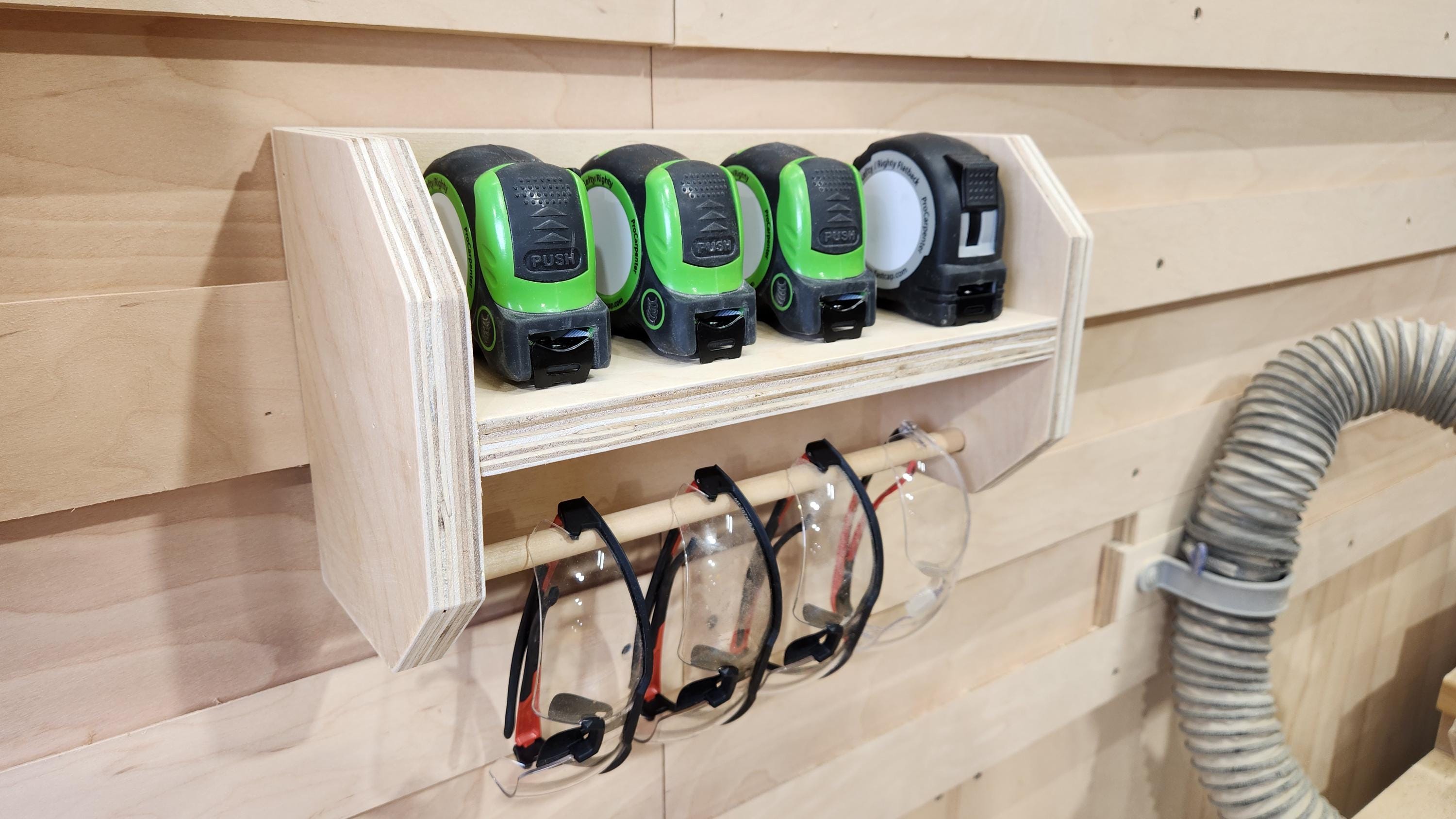 Tape Measure / Safety Glasses Holder - Digital Build Plans / French ...