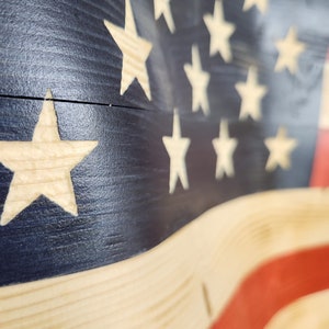 DIY Waving Wood American Flag - Digital Build Plans / Woodworking / How ...