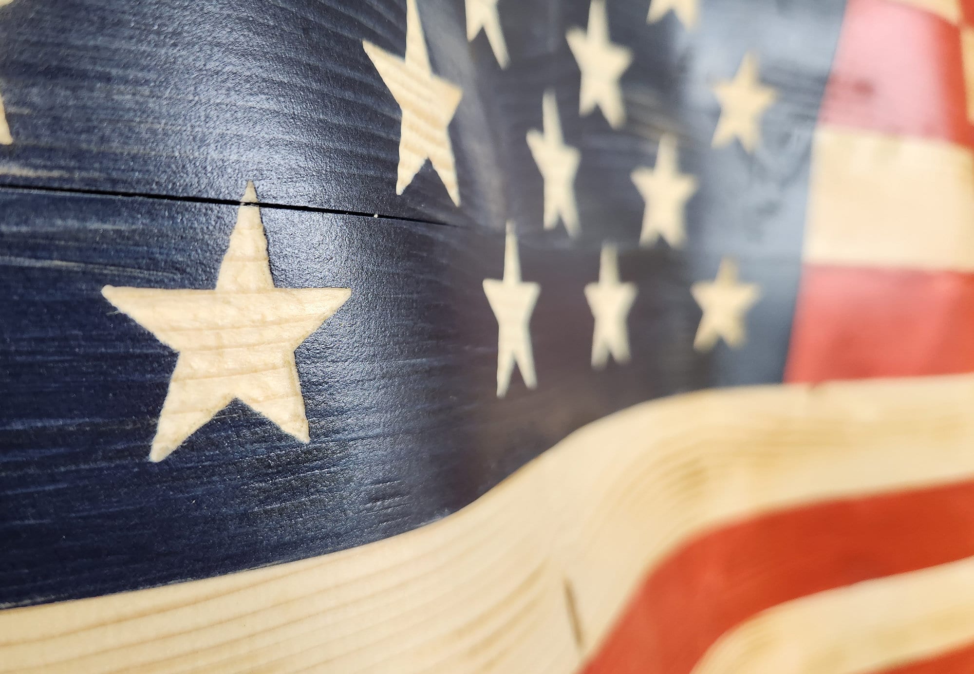 DIY Waving Wood American Flag - Digital Build Plans / Woodworking / How ...