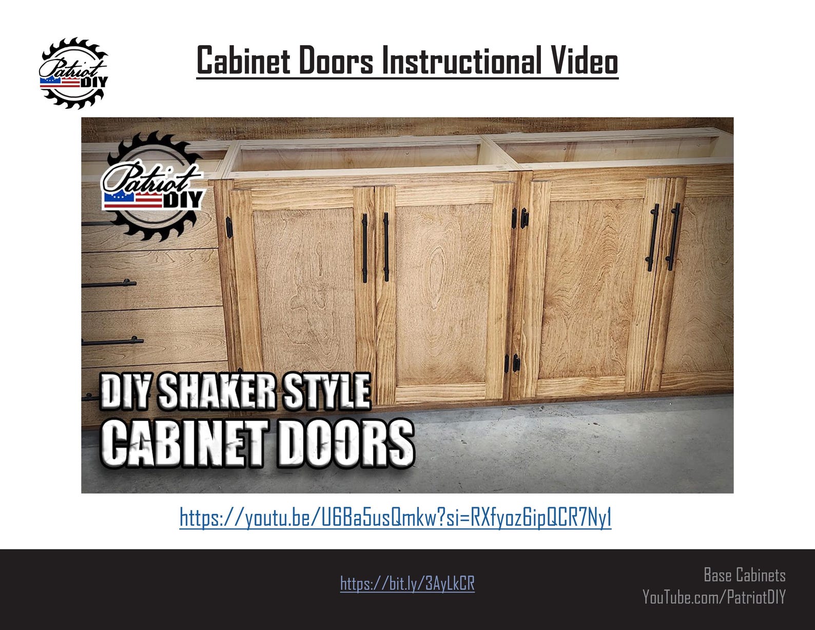DIY Base Cabinets - Digtial Build Plans / How to Build Cabinets ...