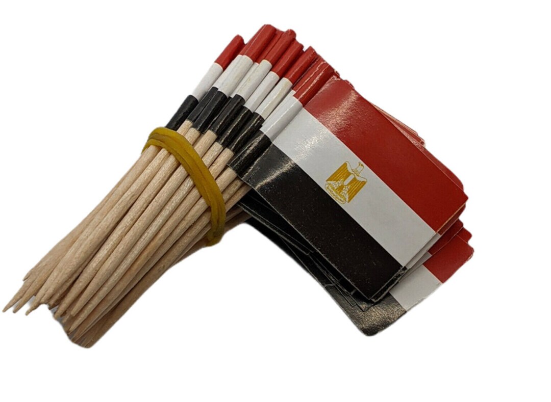 Egypt Toothpicks MINI 50 Pieces Flag Paper Sticks Party - Etsy