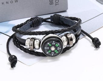 Real Compass Bracelet - Etsy