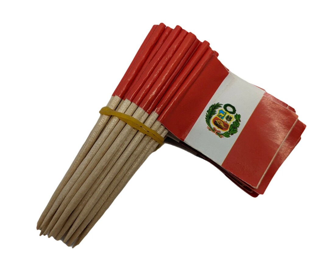 Peru Toothpicks MINI 50 Pieces Flags Paper Sticks Party - Etsy