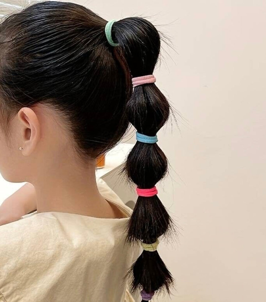 100 Pieces Pack Small Baby Girl Kids Mini Hair Elastics Bobbles Soft ...