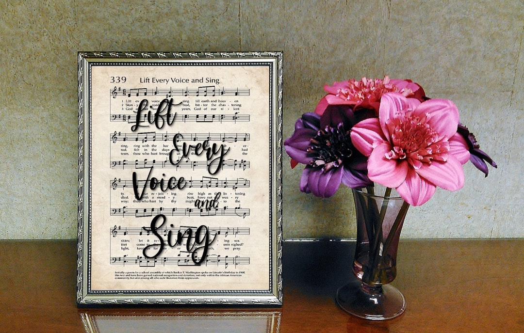 Lift Every Voice and Sing Printable Sheet Music - Etsy