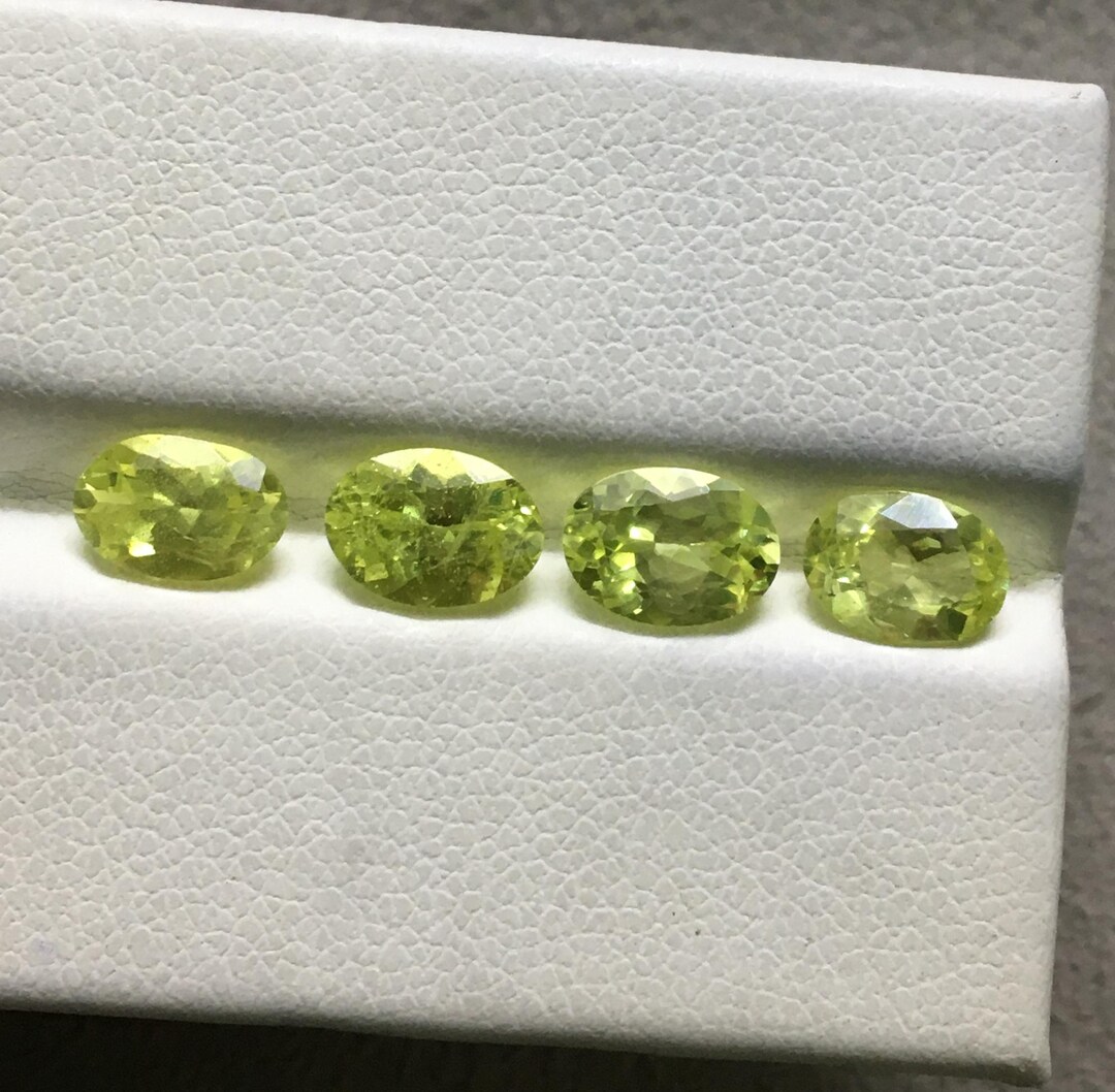Exquisite (unheated) Natural Chrysoberyl Oval Cut Gemstone 4 Pieces ...