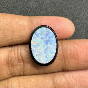 Stunning Australian Triplet Opal Cabochon Multi Fire Gemstone Oval 7.80 ...