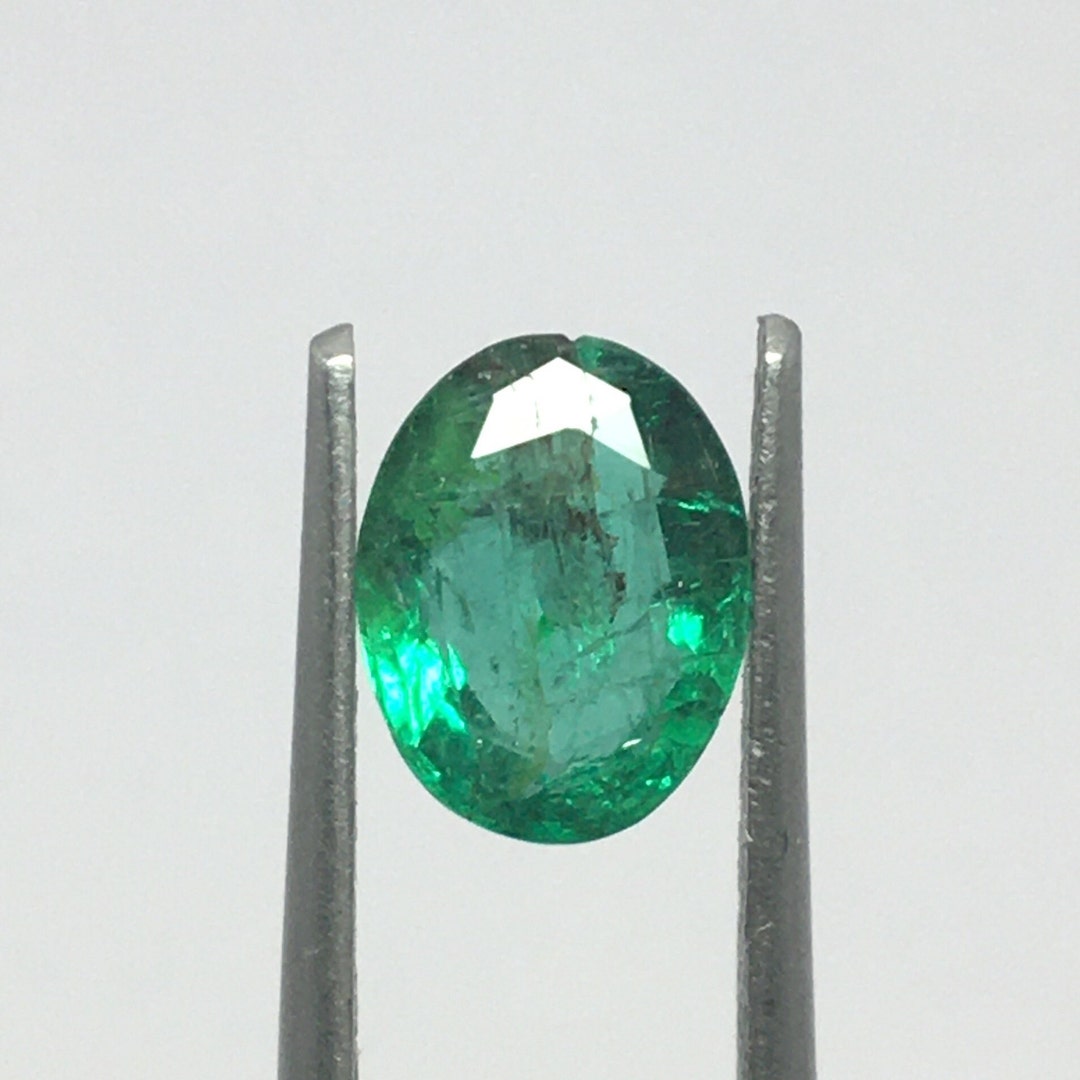 Fabulous Colombian Emerald Rich Green Color Oval Cut Gemstone 1.50 ...
