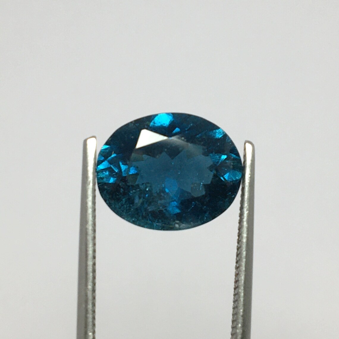 2.55 Carat Sparkling Indicolite Tourmaline Faceted Gemstone Amazing ...