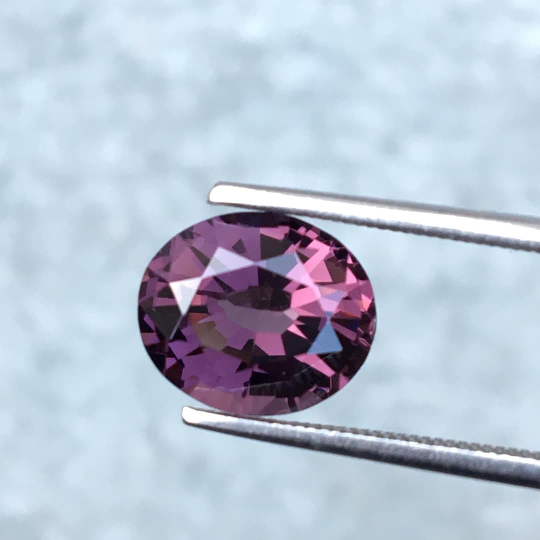 Amazing Highly Cut and Polished Reddish Blue Spinel Perfect Oval Cut ...